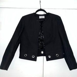 Sandro | Jackets & Coats | Sandro Eyelet Detail Cropped Jacket | Poshmark